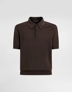 Dolce & Gabbana Short-sleeved Cotton Polo-shirt - Brown