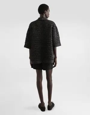 Dolce & Gabbana Cotton Gabardine Shorts With Double Darts - Black