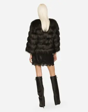 Dolce & Gabbana Faux Fur Jacket