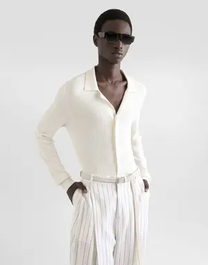 Dolce & Gabbana Cotton Openwork-knit Shirt - White