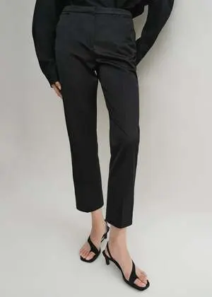 TOTEME Cropped Straight Trousers