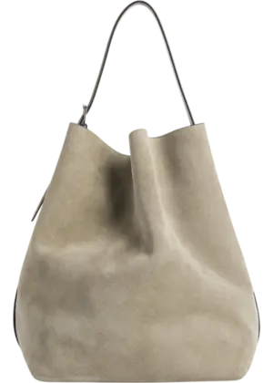 TOTEME TOTEME Belted Suede Tote Desert