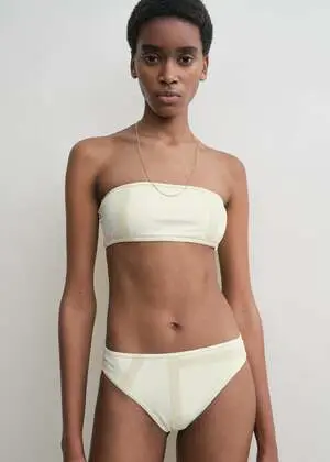 TOTEME Monogram Bikini Bottoms - Creme