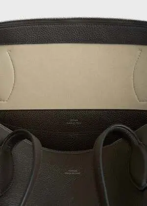 TOTEME Garderob Grained-leather Tote - Brown