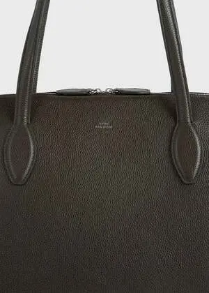 TOTEME Garderob Grained-leather Tote