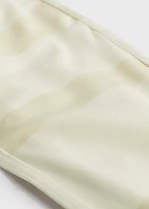 TOTEME Monogram Strapless Bikini Top - Creme