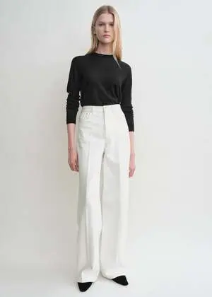 TOTEME High-rise Wide Leg - White