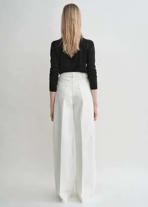 TOTEME High-rise Wide Leg - White