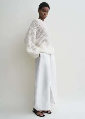 TOTEME Puffed Knit Sweater - White