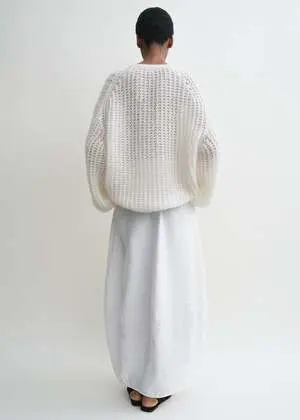 TOTEME Puffed Knit Sweater - White