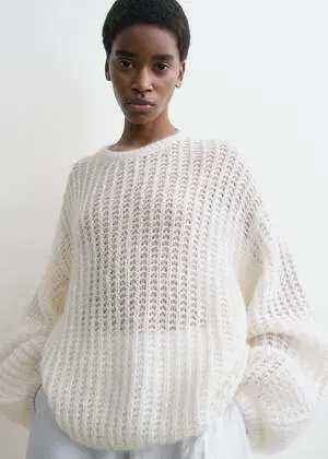 TOTEME Puffed Knit Sweater - White