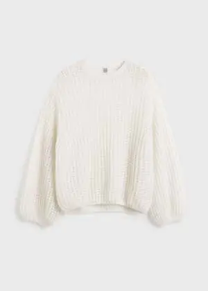 TOTEME Puffed Knit Sweater - White