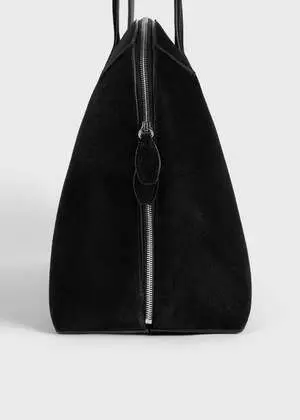 TOTEME Suede Garderob Tote - Black