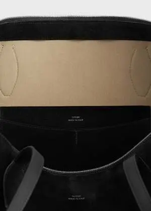 TOTEME Suede Garderob Tote - Black