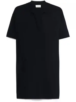 Collared V-Neck T-Shirt Dresses