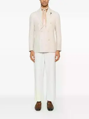 LARDINI Double-breasted Blazer - Neutrals