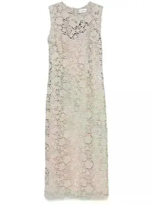 P.a.r.o.s.h Peonia Midi Dress - Grey