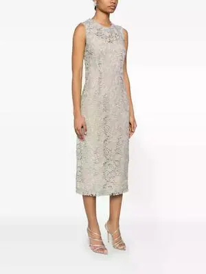P.a.r.o.s.h Peonia Midi Dress - Grey