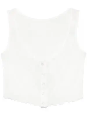 Remain Birger Christensen Organic-cotton Tank Top - White