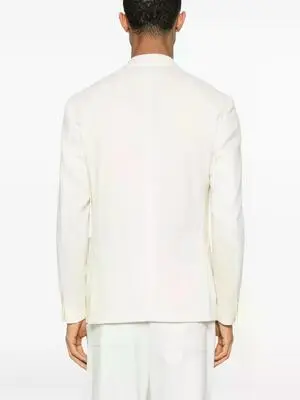 LARDINI Double-breasted Blazer - White