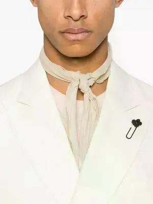 LARDINI Double-breasted Blazer - White
