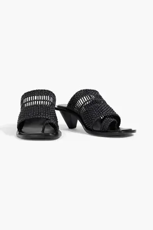 A.emery Penni Woven Leather Sandals