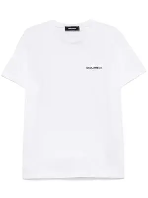 Dsquared2 Rubberised Logo-print T-shirt - White