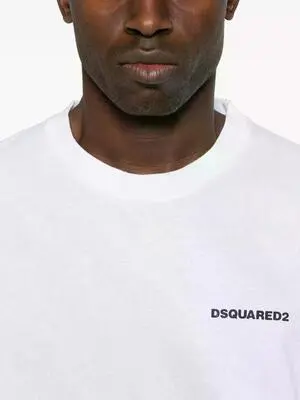 Dsquared2 Rubberised Logo-print T-shirt - White