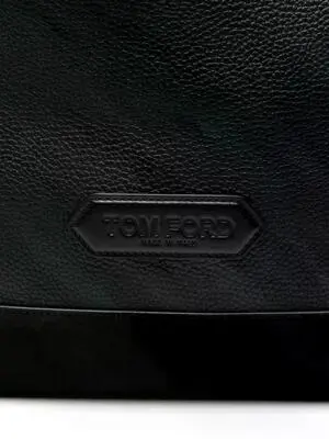 TOM FORD Grained Leather Backpack - Black