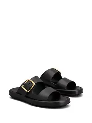 TOD'S Leather Sandals - Black