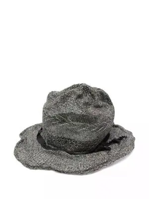 Yohji Yamamoto Crinkled Hat - Grey