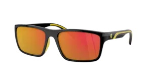 SCUDERIA FERRARI Rectangle Frame Sunglasses - Black