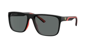 SCUDERIA FERRARI Square Frame Sunglasses - Matte Black