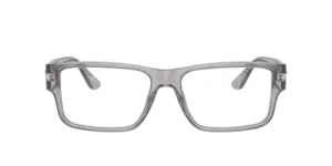 Versace Rectangle Eyeglasses - Grey Transparent