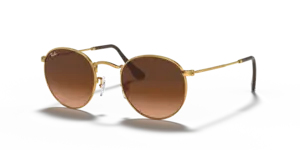 Ray-ban Round Frame Sunglasses - Light Bronze