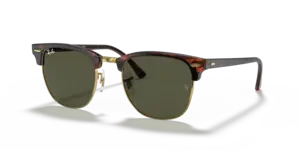 Ray-ban Clubmaster Sunglasses - Tortoise On Gold