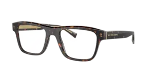 Dolce & Gabbana Full Rim Eyeglasses - Havana