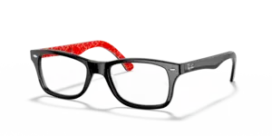 Ray-ban Ray-Ban Eyeglasses Noir Sur Rouge