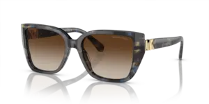 Michael Kors Full Rim Square Sunglasses - Tortuga Azul Brillante