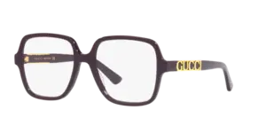 Gucci Rectangle Eyeglasses - Púrpura Oscuro