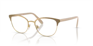 VOGUE EYEWEAR Full Rim Eyeglasses - Top Beige,gold