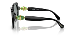 SWAROVSKI Sk6001 Square Frame Sunglasses - Black