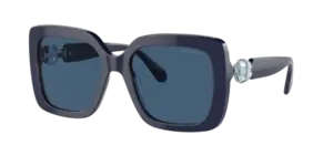 SWAROVSKI SK6001 Square Frame Sunglasses Opal Blue