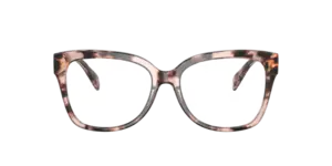 Michael Kors Square Eyeglasses - Pink Tortoise