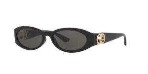 Gucci Oval Frame Sunglasses - Noir