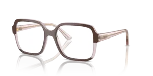 VOGUE EYEWEAR Vo5555 Eyeglasses - Marrón,rosa Transparente Con Purpurina