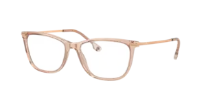 Versace Pillow Eyeglasses With Strass - Transparent Brown