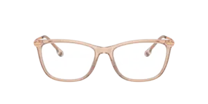 Versace Pillow Eyeglasses With Strass - Transparent Brown