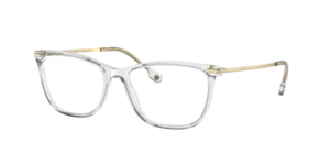 Versace Pillow Eyeglasses With Strass - Transparent Grey