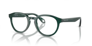 Giorgio Armani Eyeglasses Full Rim Round Frame - Vert Opaline